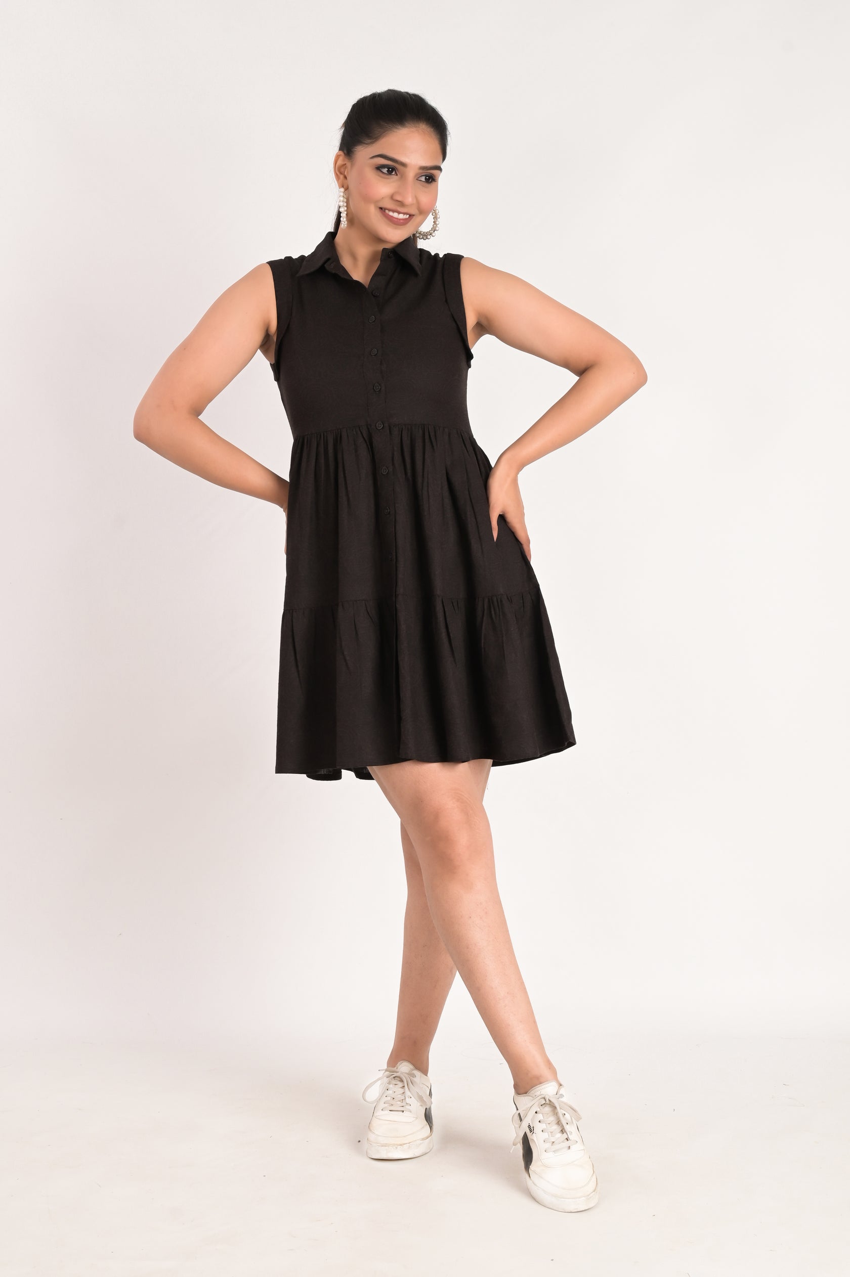 Playful Coffee Paisley Dress – KIZI Apparels